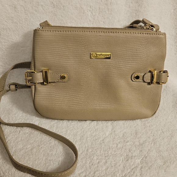 Joy Mangano | Bags | Joy Mangano Tan Purse Shoulder Bag | Poshmark